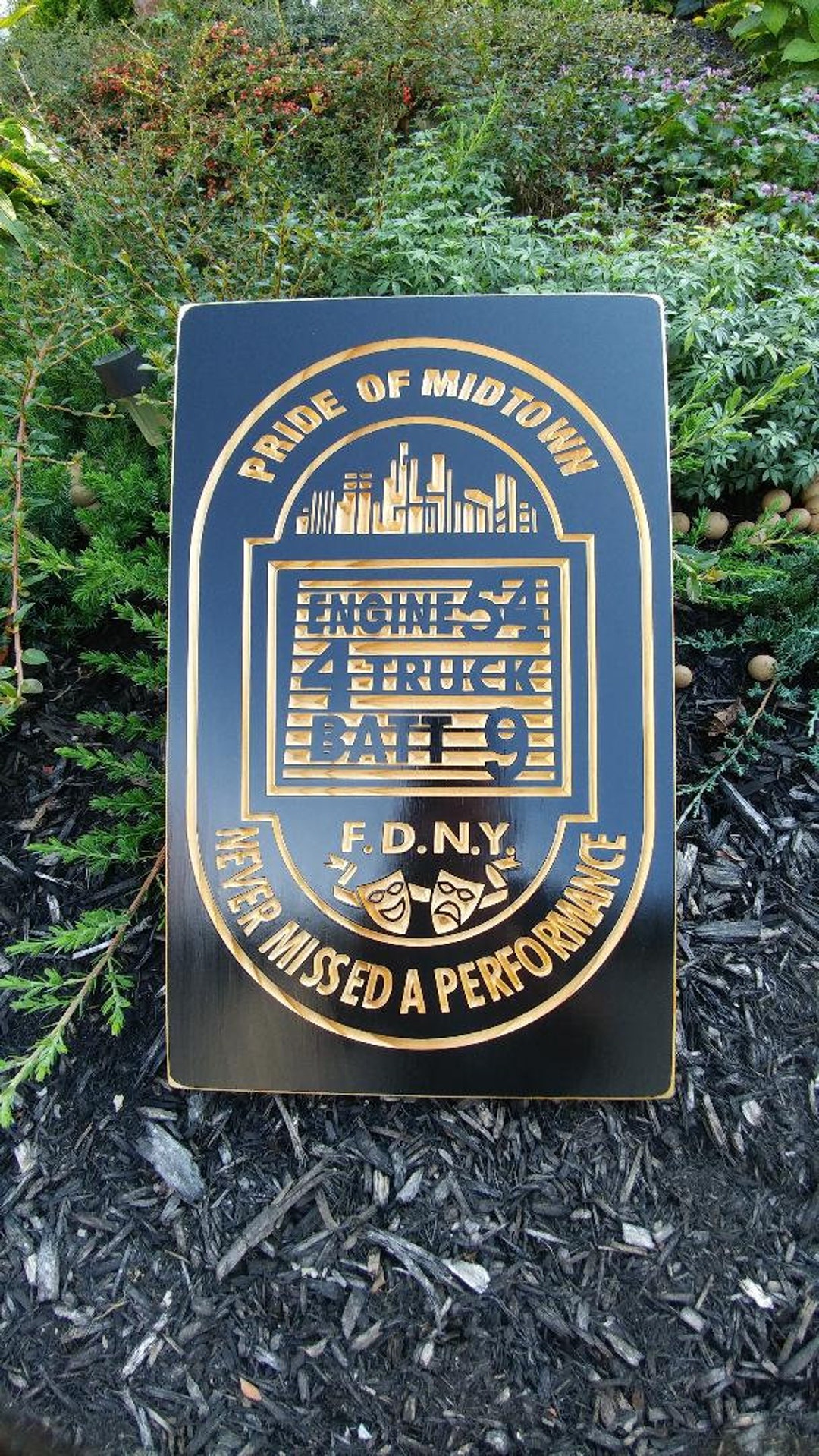 FDNY Sign, First Responder Gift, Fire Fighter Sign, Fire Truck Sign ...