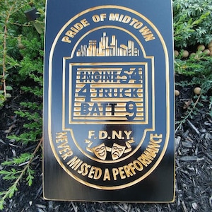 FDNY Sign, First Responder Gift, Fire Fighter Sign, Fire Truck Sign ...