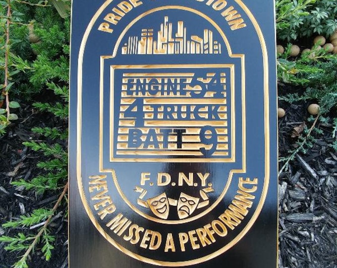 FDNY Sign, First Responder Gift, Fire Fighter Sign, Fire Truck Sign ...