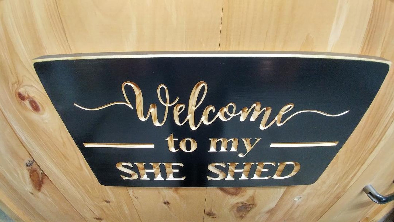 She Shed She Shed Sign She Shed Decor Wooden She Shed Sign | Etsy
