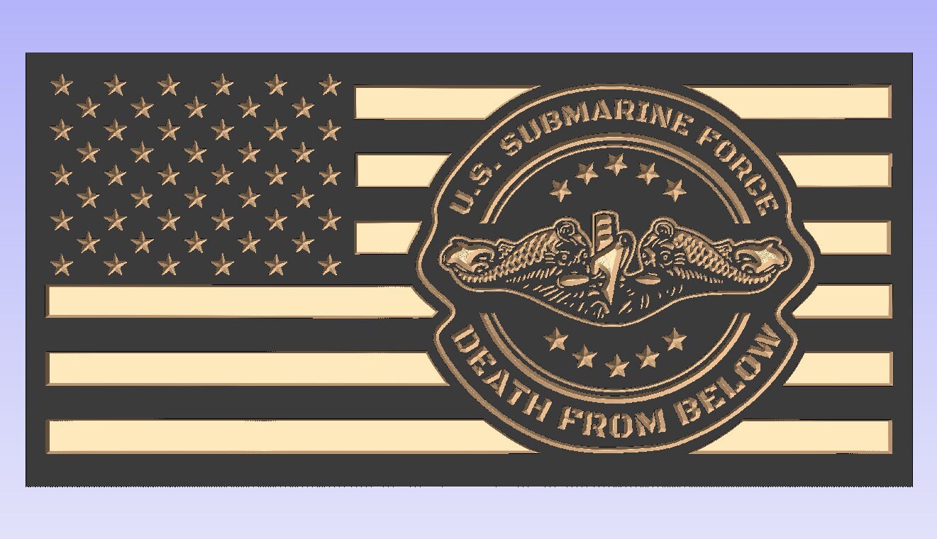 US Submarine force US Submarine force flag wood flag sign | Etsy