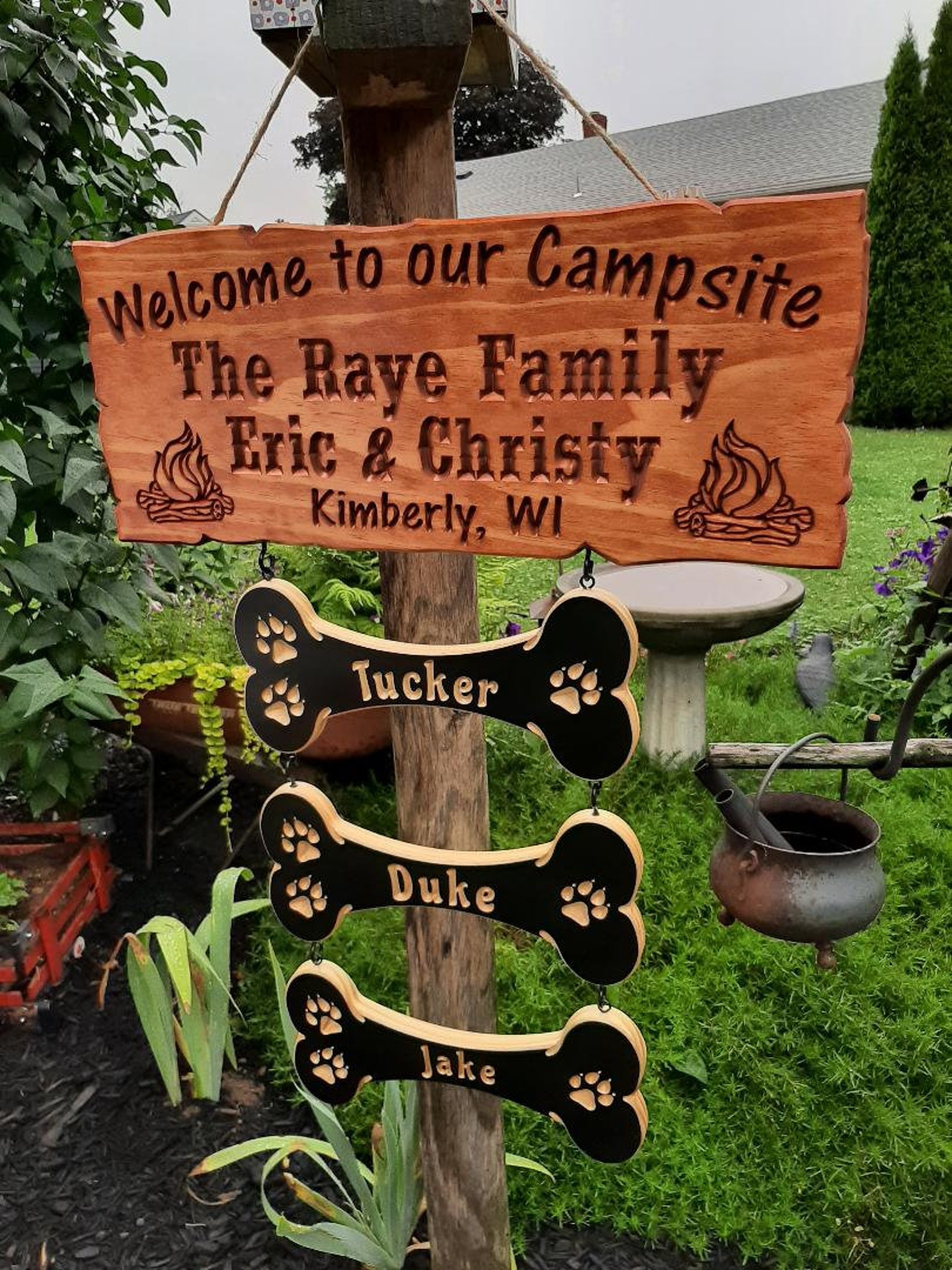 Personalized Camp Signcottage Signfamily Name Camper Sign - Etsy