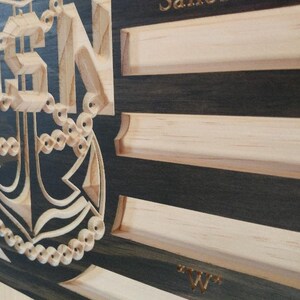 US Navy Master Chief Flag, Sign, US Navy Gift, Master Chief, Engraved ...