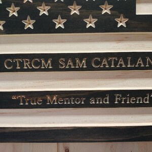 US Navy Master Chief Flag, Sign, US Navy Gift, Master Chief, Engraved ...