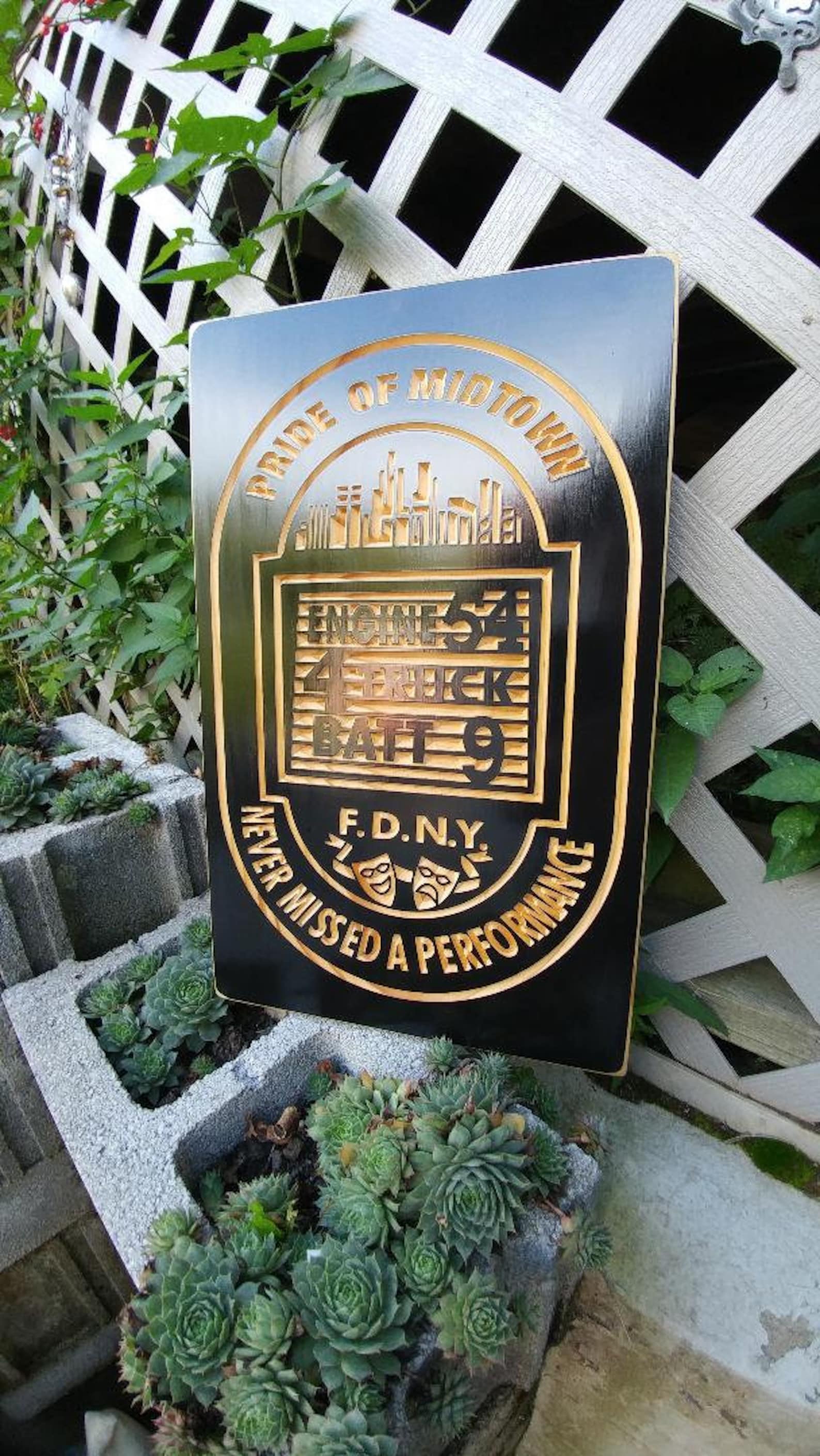 FDNY Sign, First Responder Gift, Fire Fighter Sign, Fire Truck Sign ...