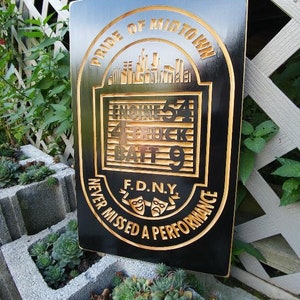 FDNY Sign, First Responder Gift, Fire Fighter Sign, Fire Truck Sign ...