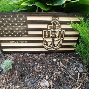US Navy Senior Chief Flag, Sign, Navy Senior Chief, Engraved Sign ...