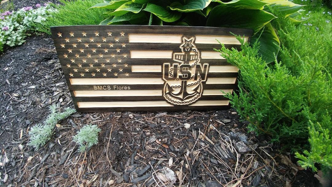 US Navy Senior Chief Flag, Sign, Navy Senior Chief, Engraved Sign ...