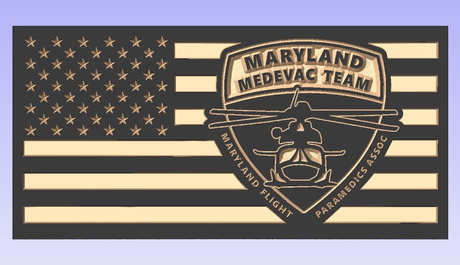 Maryland Medevac Flag Medevac Sign Medevac Responder Gift | Etsy