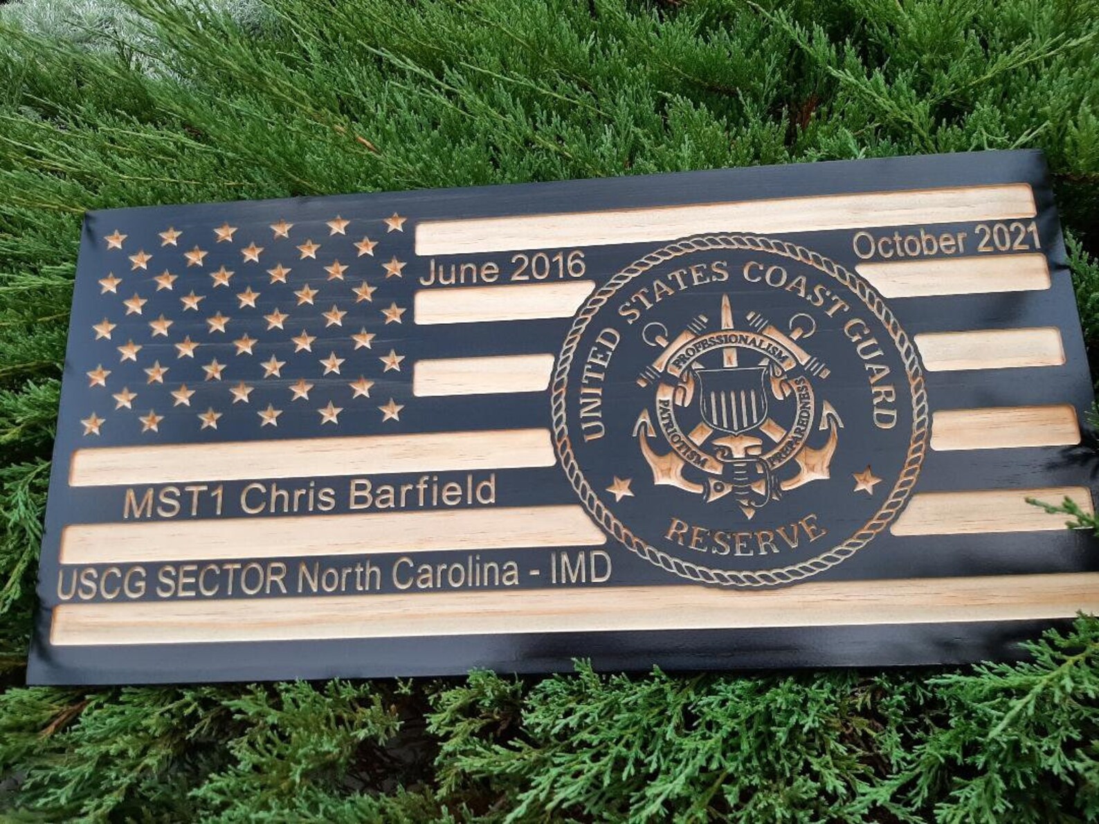 United States Coast Guard Reserve Flag Personalized Gift - Etsy