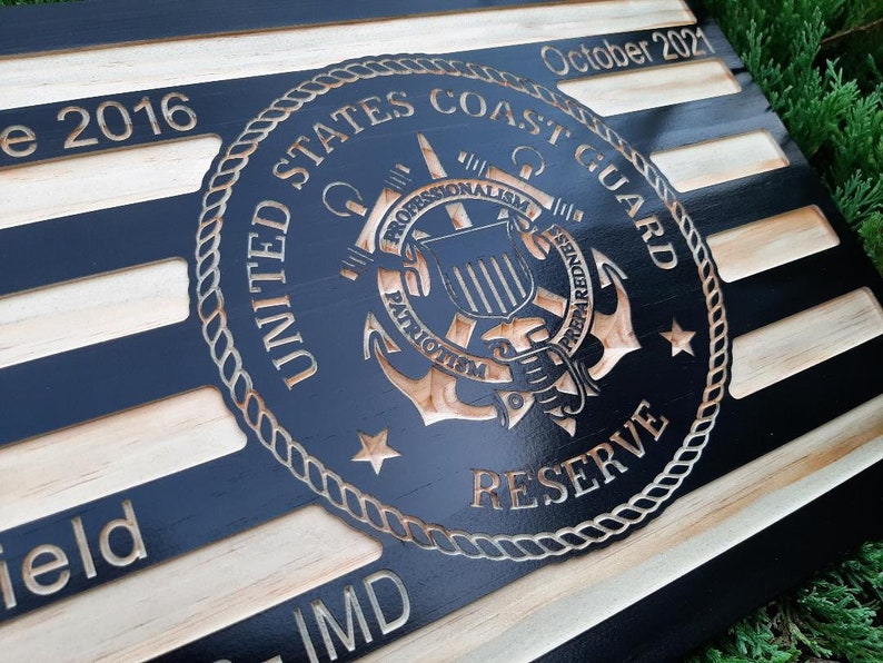 United States Coast Guard Reserve Flag Personalized Gift - Etsy