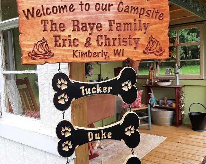 Personalized Camp Sign,cottage Sign,family Name Camper Sign, Camp Sign ...