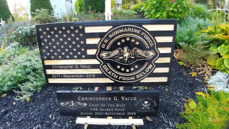 US Submarine Force Flag With Add on Sign, US Submarine Force Flag, Sign ...