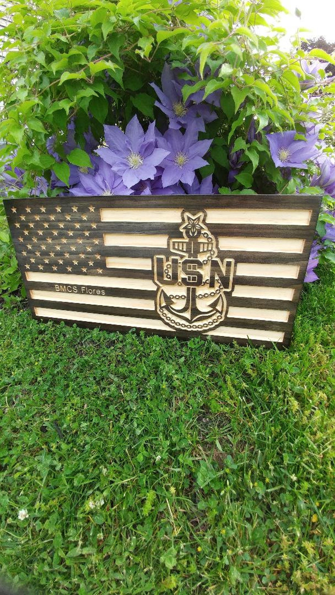 US Navy Senior Chief Flag, Sign, Navy Senior Chief, Engraved Sign ...