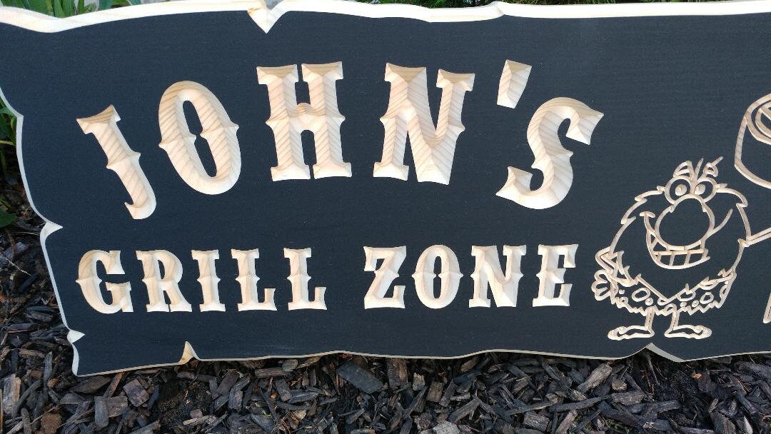 Personalized Grill Sign Personalized Bar-b-que Sign Grill - Etsy