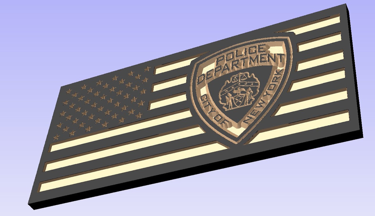 NYPD thin blue line flag New York City Police sign first | Etsy