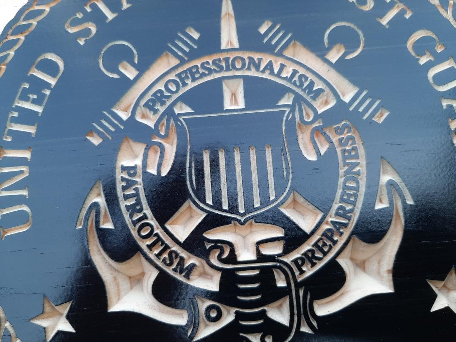 United States Coast Guard Reserve Flag, Personalized Gift, Coast Guard ...