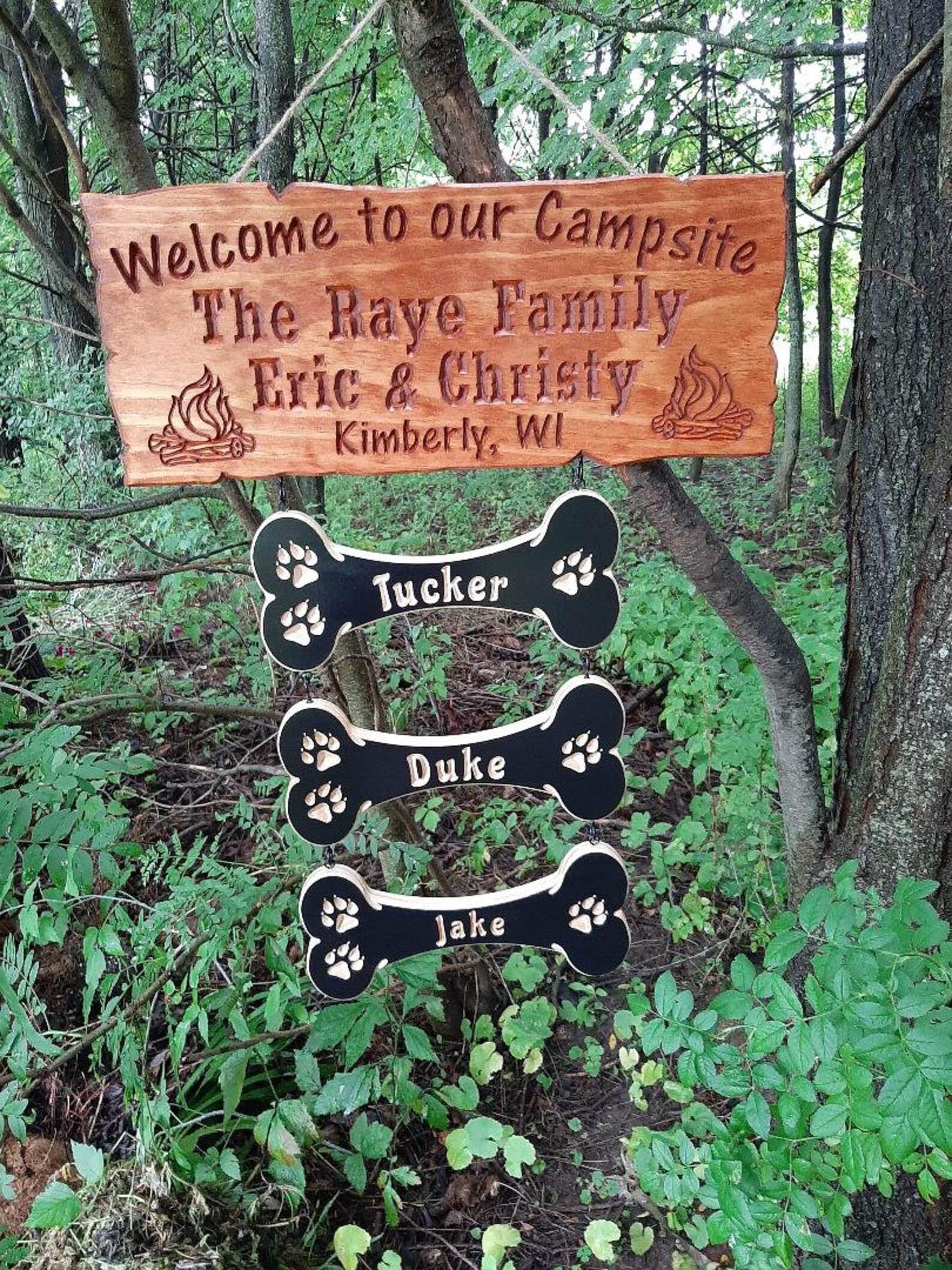 Personalized Camp Signcottage Signfamily Name Camper Sign | Etsy