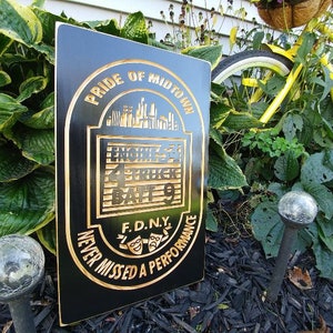 FDNY Sign, First Responder Gift, Fire Fighter Sign, Fire Truck Sign ...