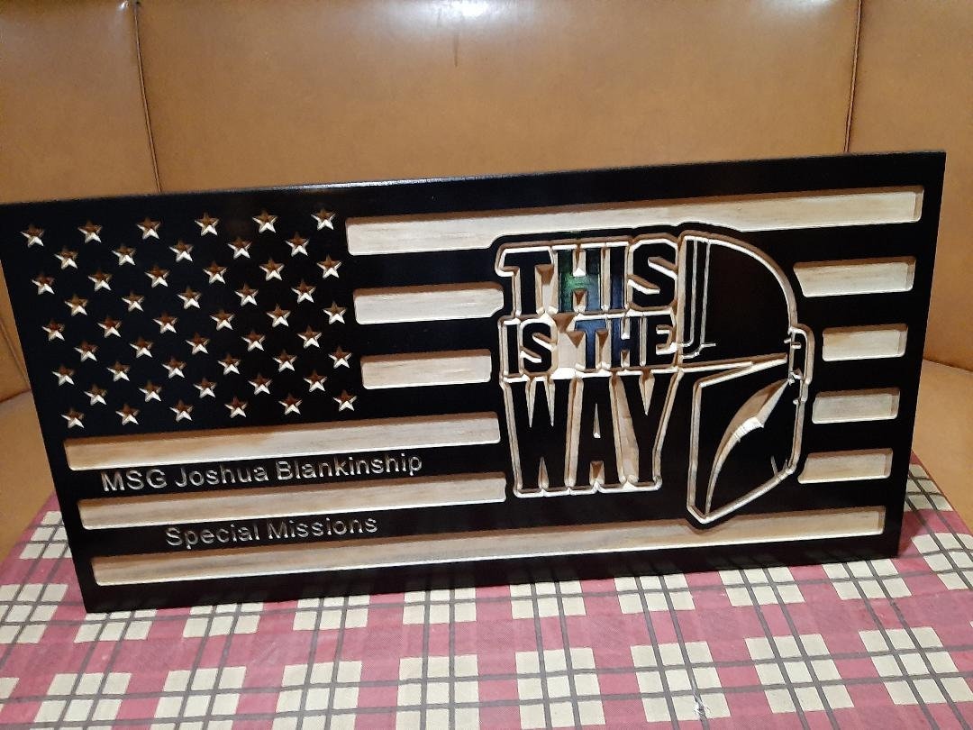 Mandalorian This is the Way, Mandalorian Flag, Star Wars Gift, Star ...