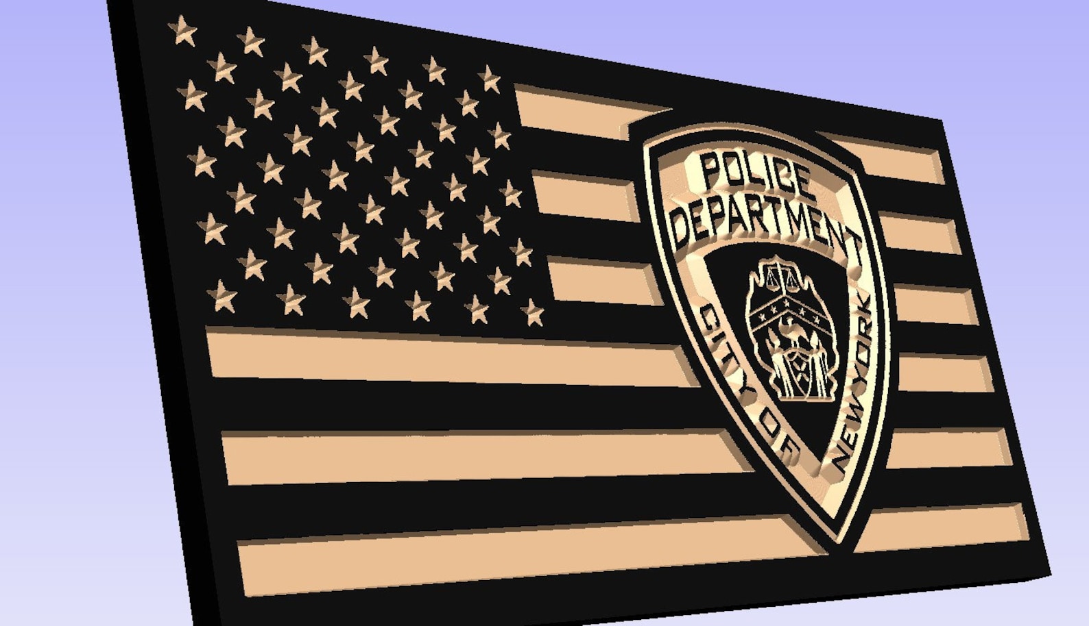 NYPD thin blue line flag New York City Police sign first | Etsy