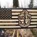 US Navy Chief Flag, Sign, US Navy Gift, Navy Chief, Engraved Sign ...
