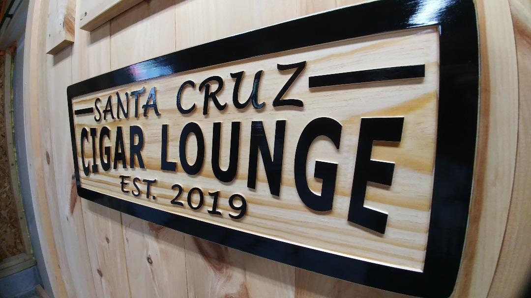 Personalized Cigar Lounge Sign Custom Bar Sign Man Cave | Etsy