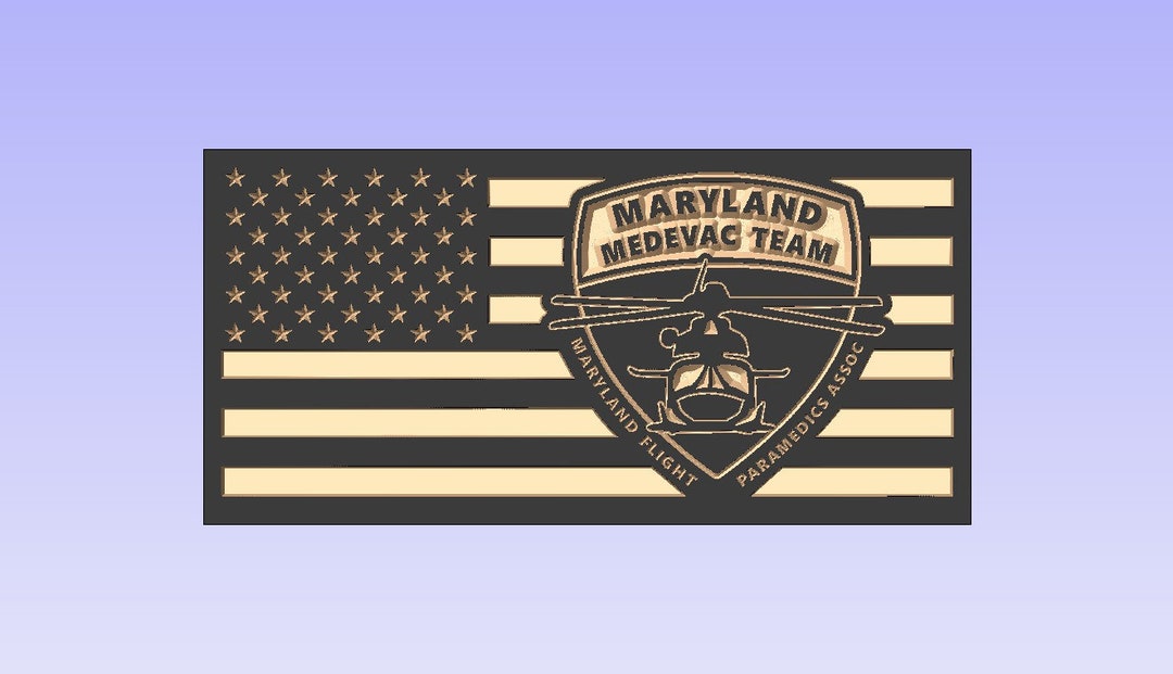 Maryland Medevac Flag, Medevac Sign, Medevac Responder Gift, US ...