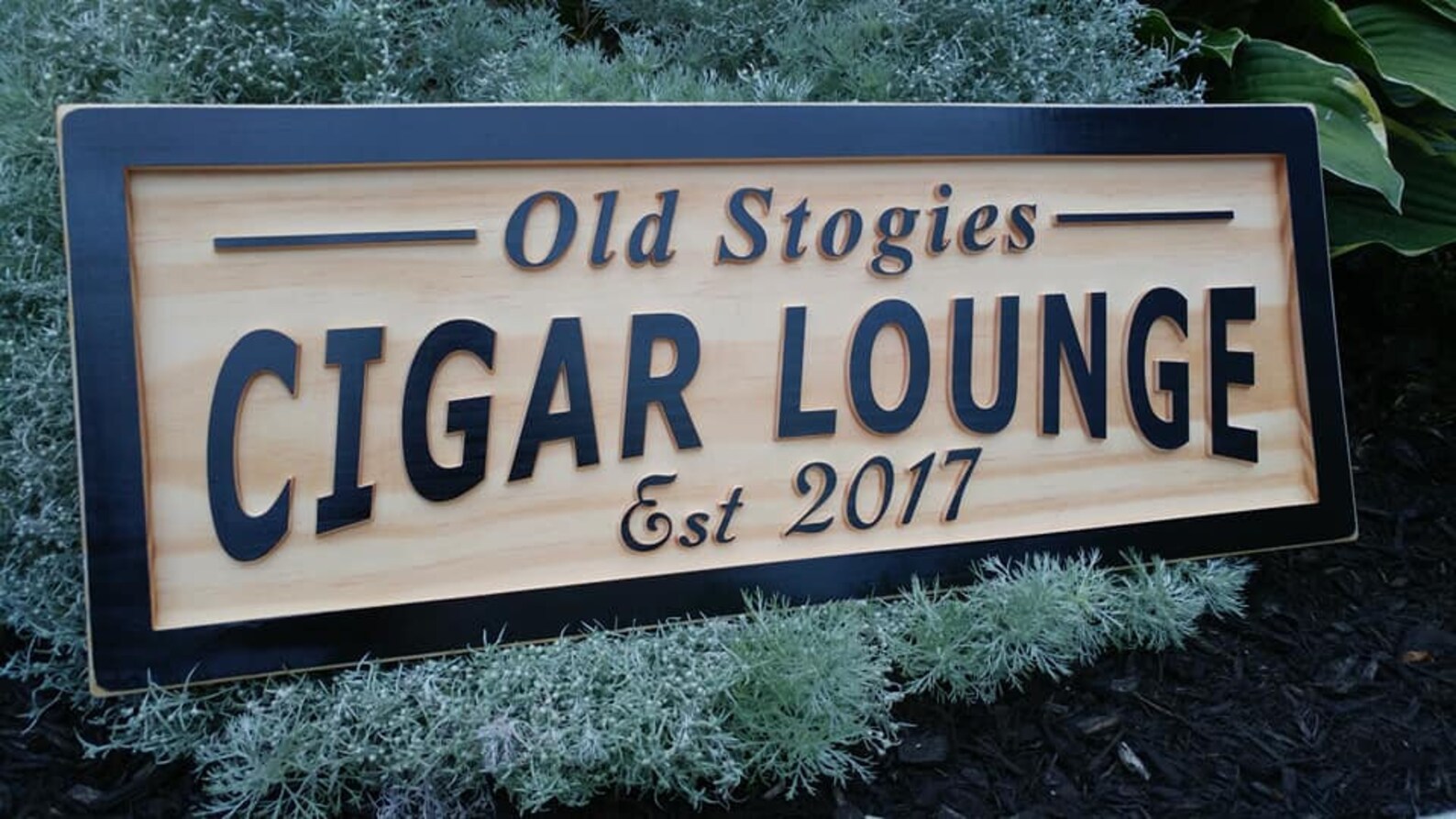 Personalized Cigar Lounge Sign Custom Bar Sign Man Cave | Etsy