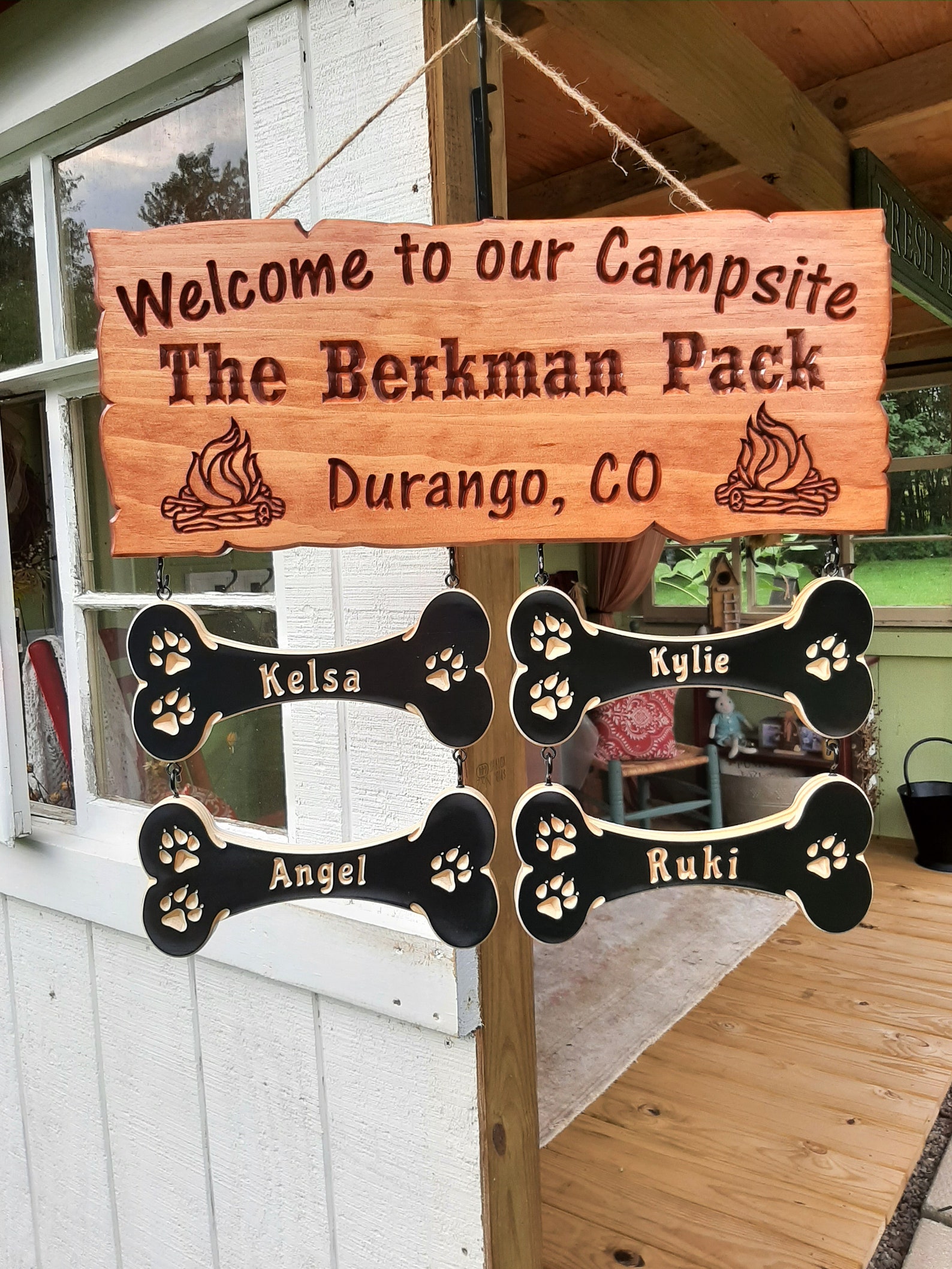 Personalized Camp Signcottage Signfamily Name Camper Sign - Etsy