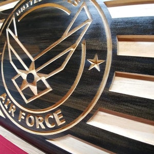 US Air Force, Flag, Wooden Flag, Flag, US Wooded Flag, Sign, American ...