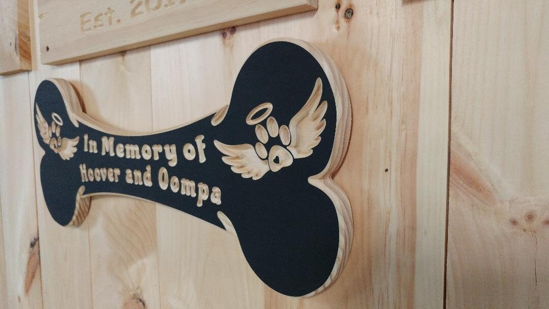 Personalized Dog Bone Sign Pet Sign Large Dog Sign Puppy | Etsy