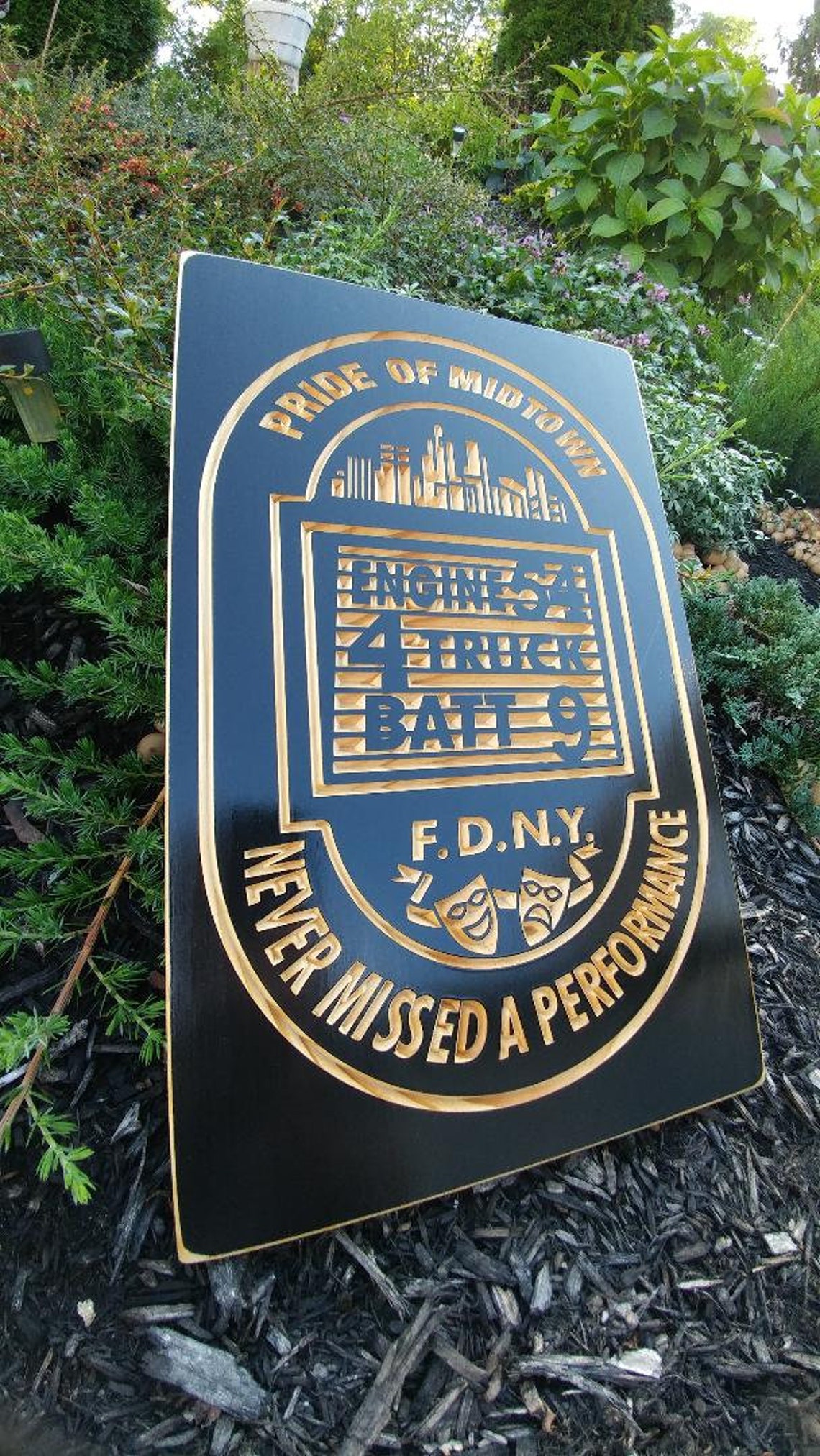 FDNY Sign, First Responder Gift, Fire Fighter Sign, Fire Truck Sign ...