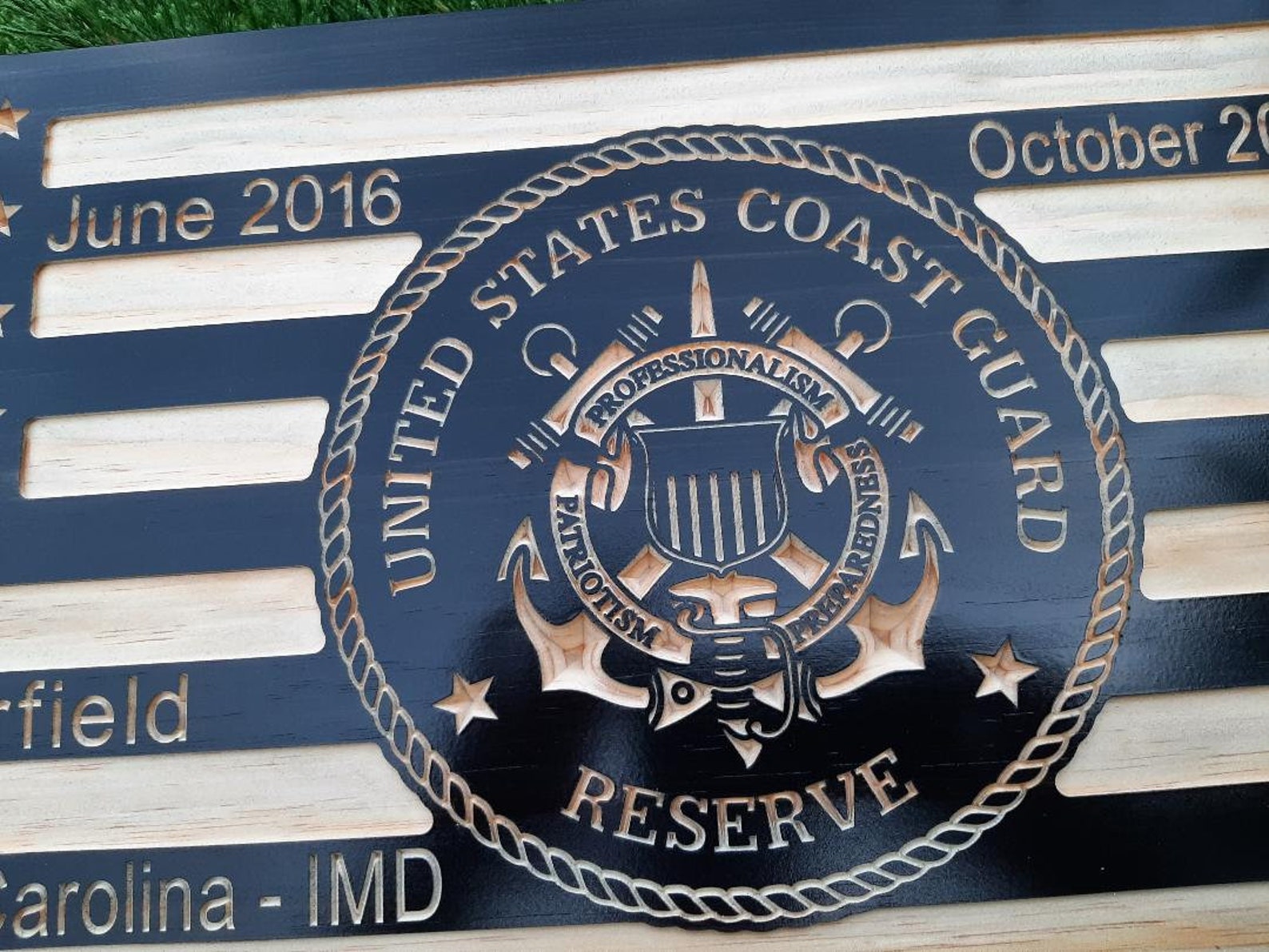 United States Coast Guard Reserve Flag Personalized Gift - Etsy