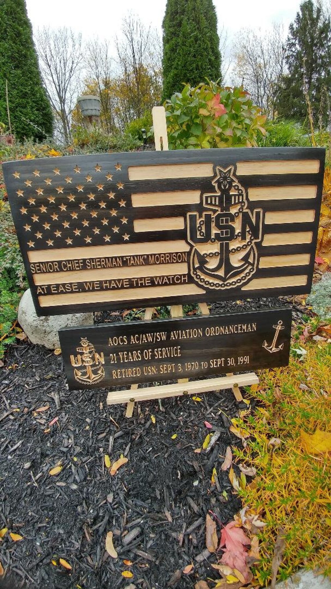 US Navy Senior Chief flag with add on US Navy gift Navy | Etsy