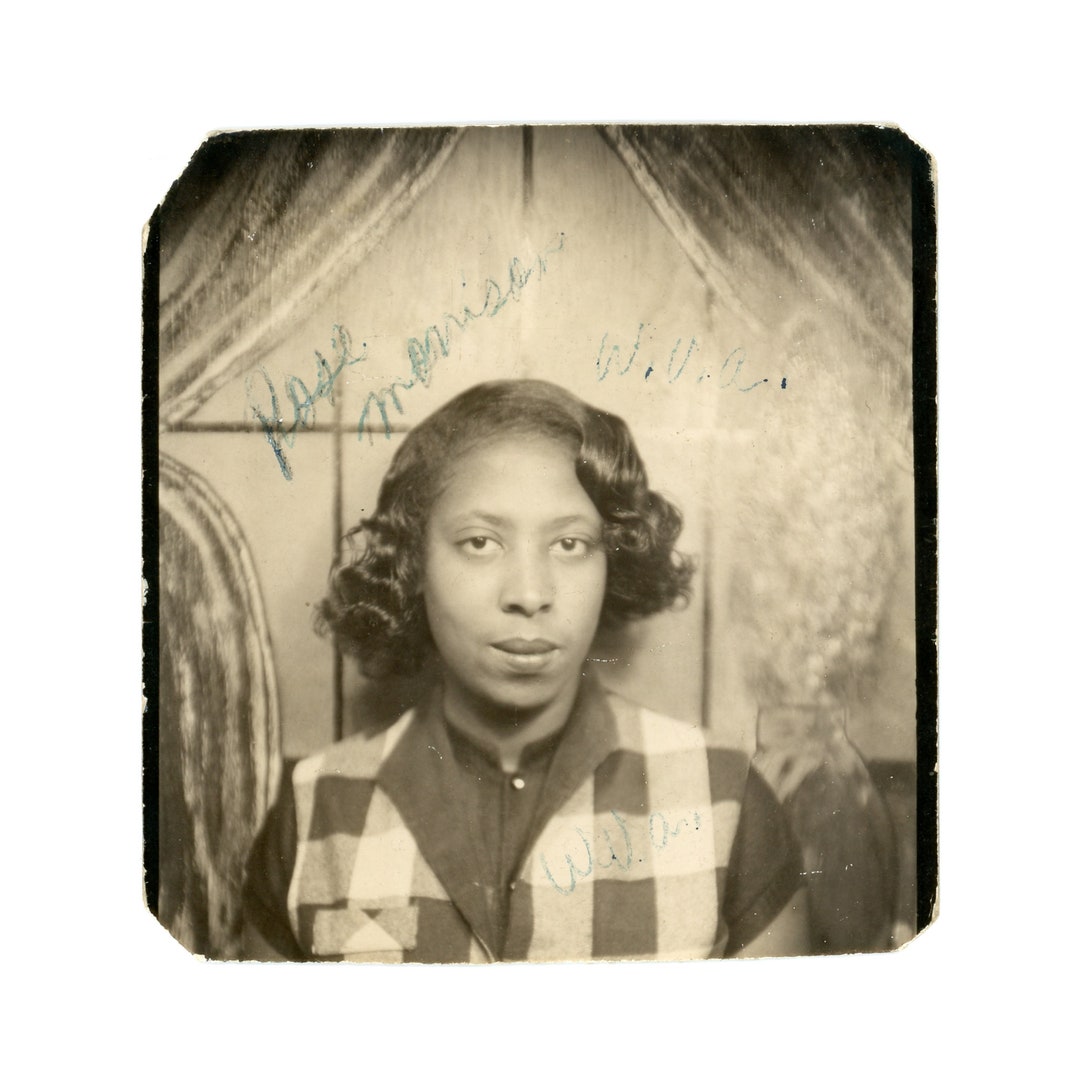 Rose Morrison of West Virginia ~ Vintage Photo Booth ~ Serious Black ...