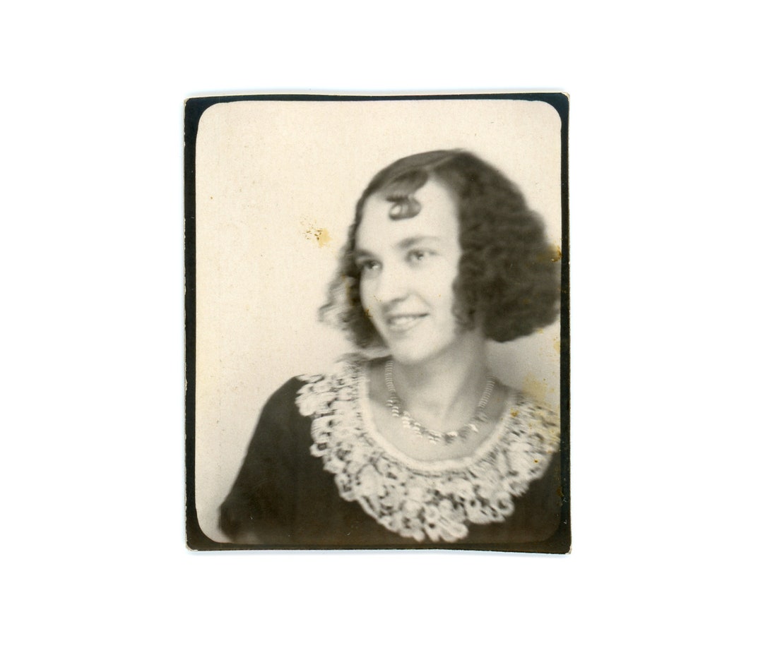 Helen Nemeth Identified Vintage Photo Booth Woman With - Etsy