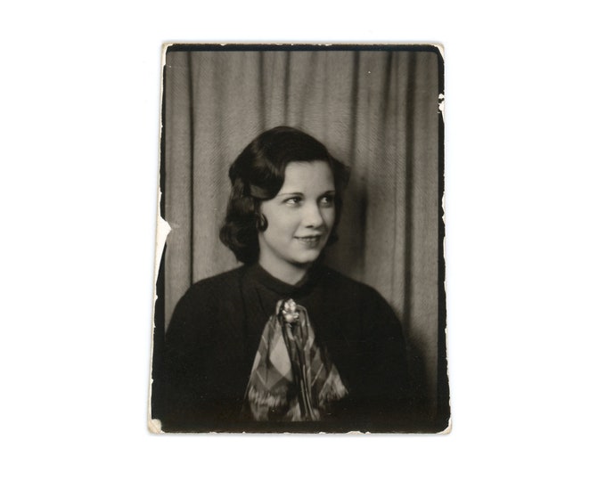 Vintage Photo Booth: Woman With Neckerchief PB2 - Etsy