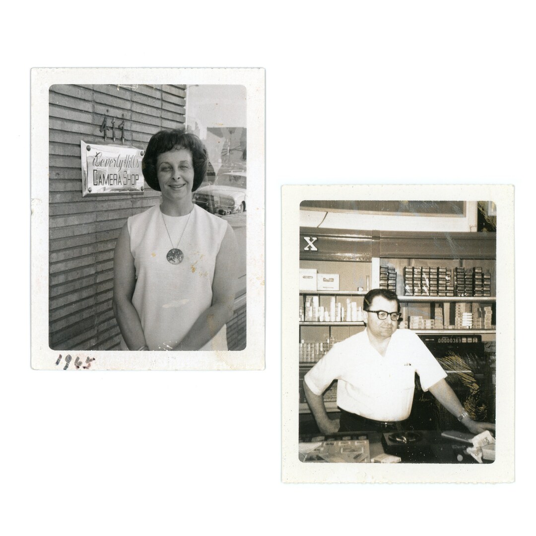 Beverly Hills Camera Shop 1960s Vintage Polaroid Snapshot Woman at ...
