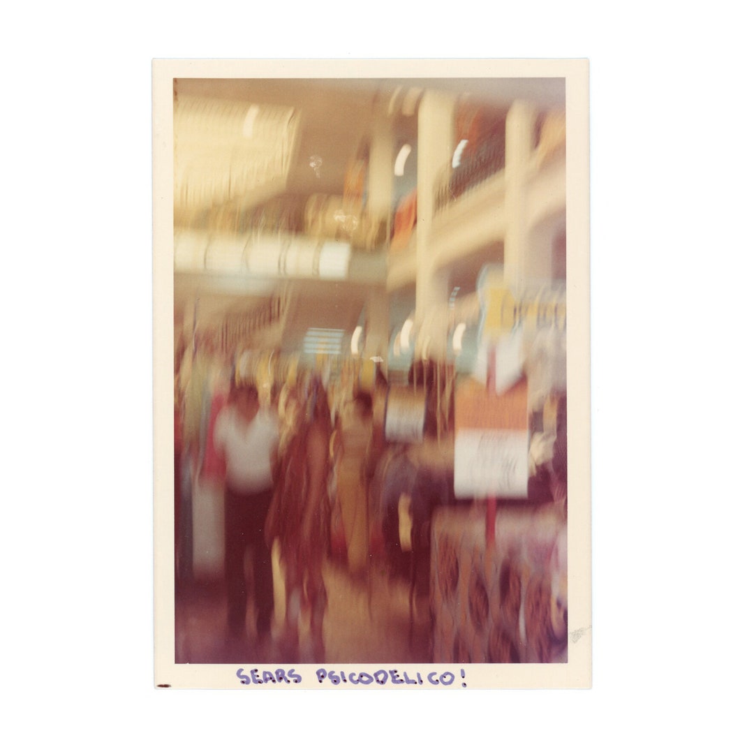 Shopping at Sears 1970s Vintage Photo Out of Focus Shoppers in the ...