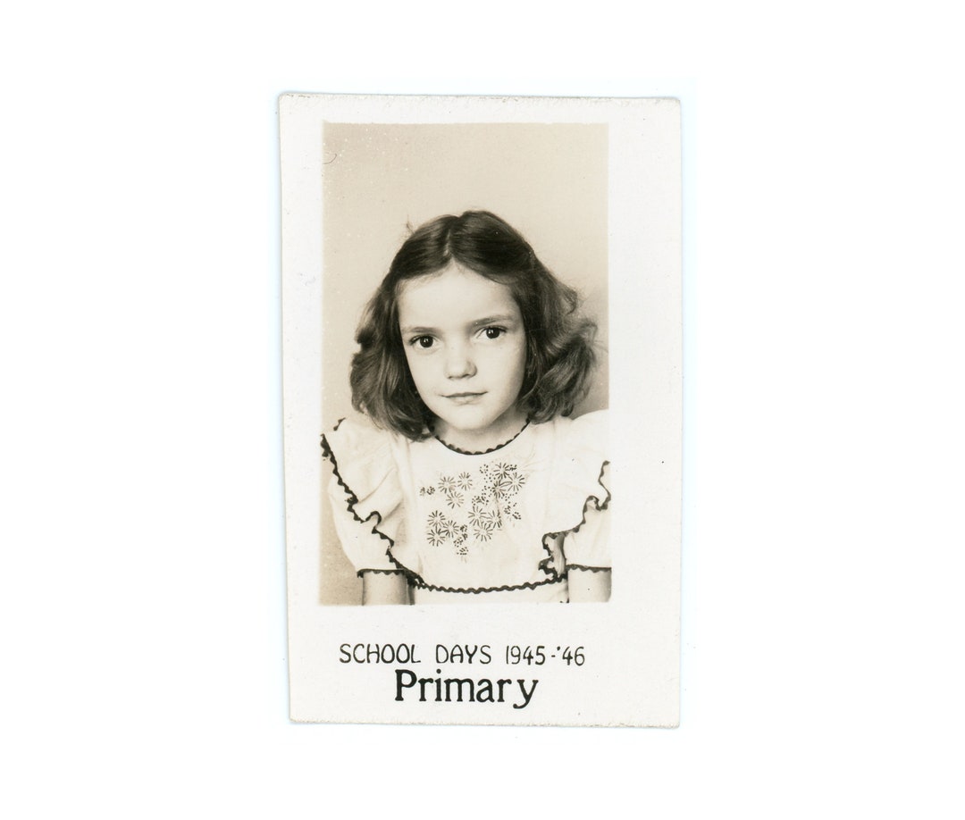 Patsy Marie ~ 1940s School Photo ~ Vintage Snapshot ~ Sweet Little Girl ...