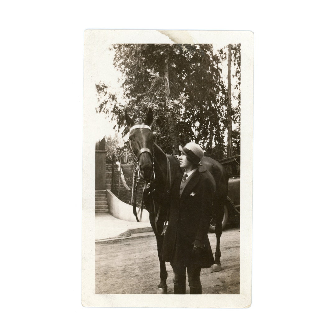 Alice Scully at Beverly Hills Hotel 1920s Vintage Snapshot Woman and ...