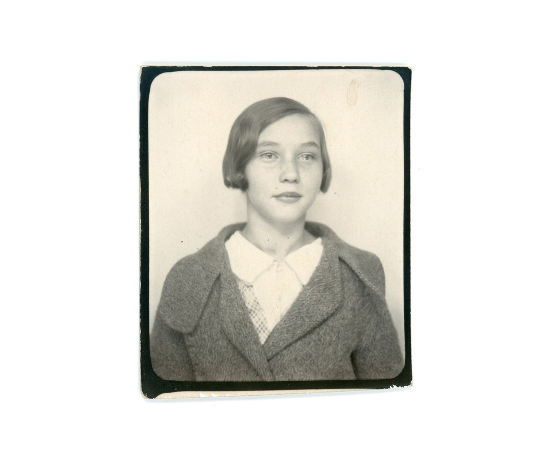 Elizabeth Nemeth 1920s Identified Vintage Photo Booth Serious Girl With ...
