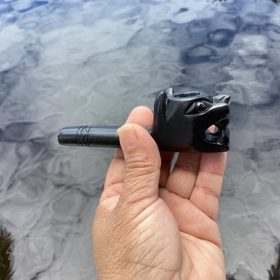 Puma Smoking Pipe, Hand Carved Smoking Pipe, Stone Shaman Pipe - Etsy