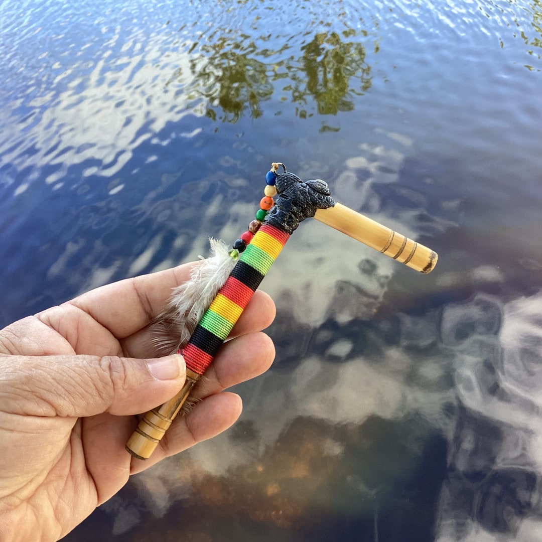 Bamboo Kuripe , Hapeh Applicator, Shaman Ritual Ceremony Kuripe, Shaman ...