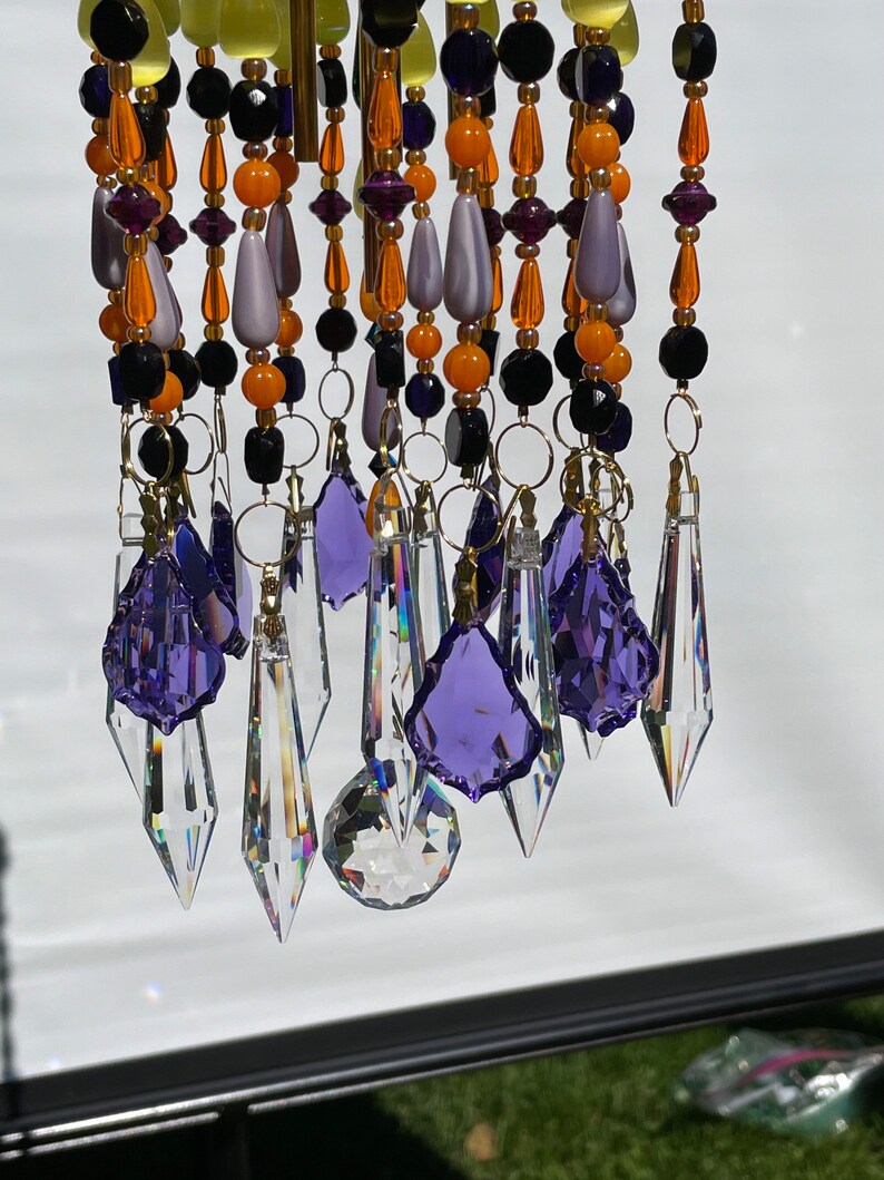 Witches Brew Crystal and Glass Beaded Wind Chime - Etsy