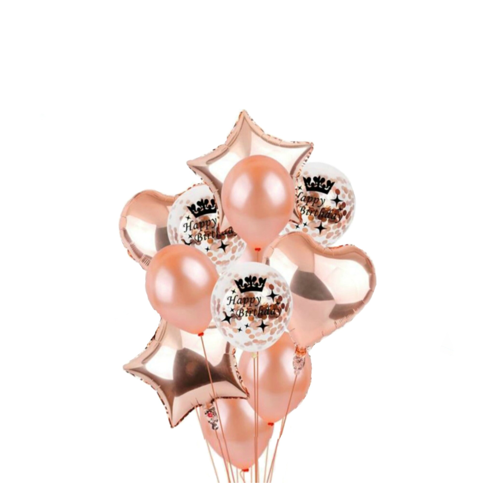 Happy Birthday Balloon Bouquet Bundle Happy Birthday Banner - Etsy