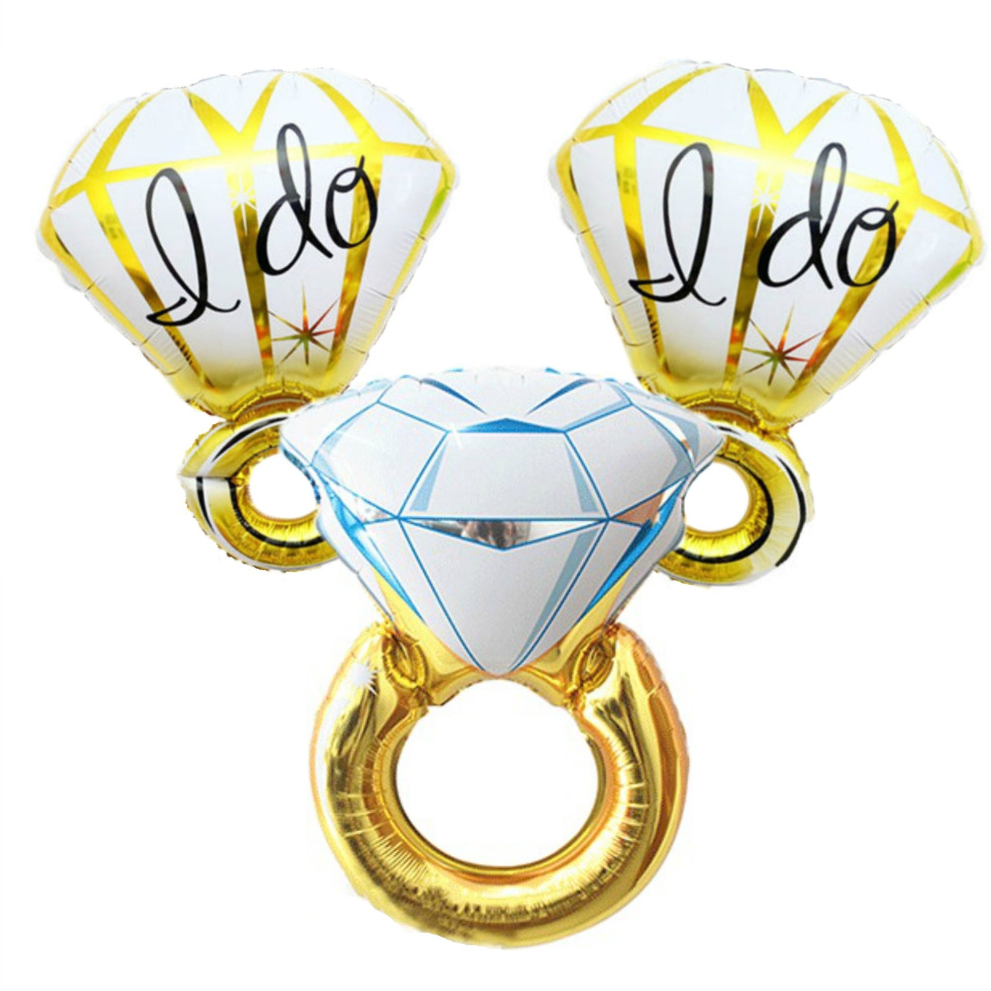 I Do Balloons & Diamond Ring Balloons Wedding Bridal Shower | Etsy