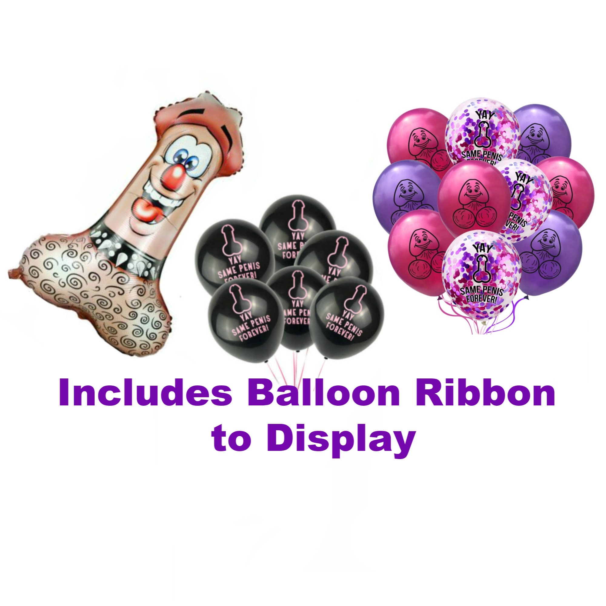 Hen Party Balloons Bachelorette Balloons Willy Balloon | Etsy