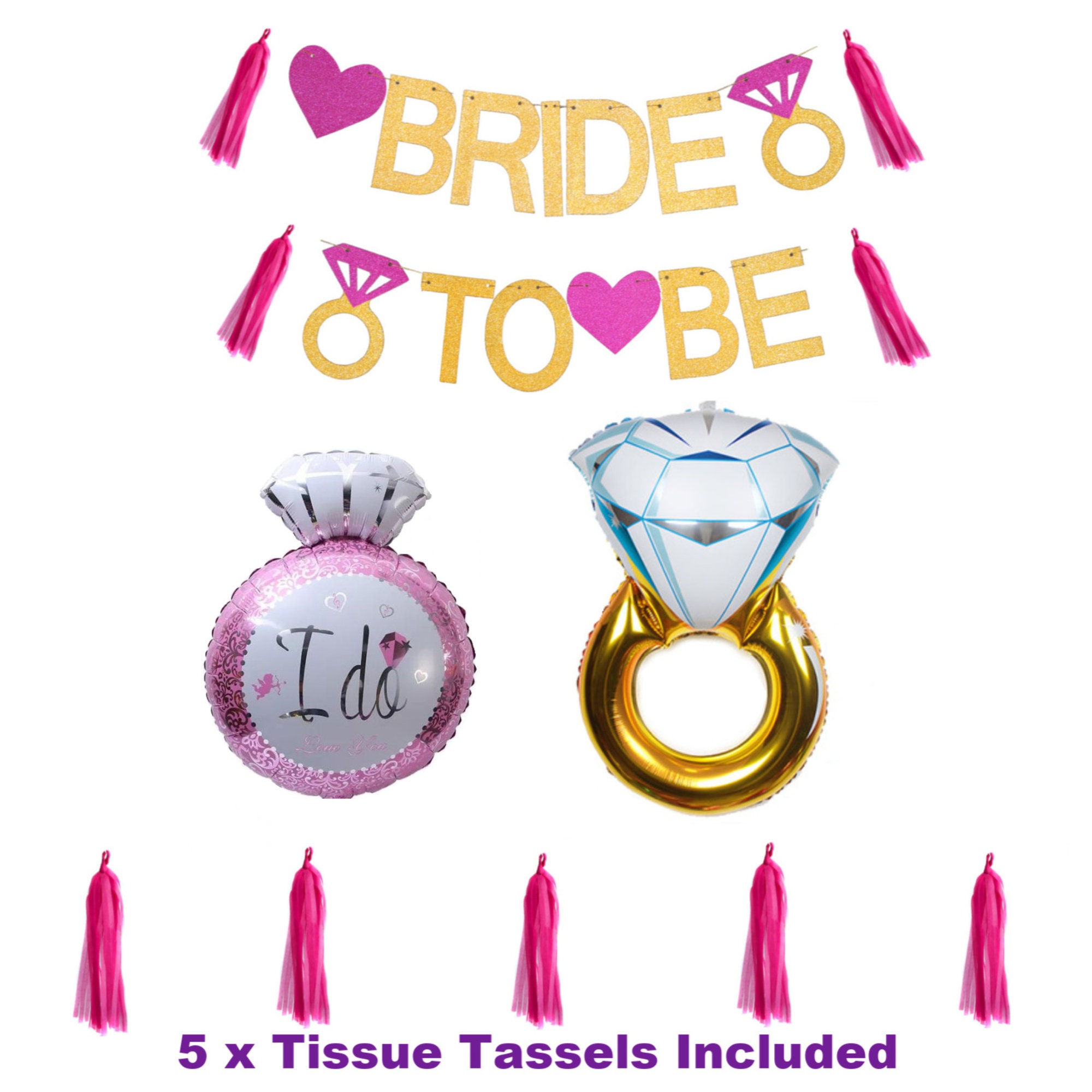 Bride to Be Banners & Balloons Bridal Shower Decorations | Etsy Australia